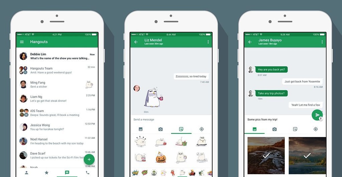 Google’dan Hangouts iOS Uygulamasına Material Design Dokunuşu - Onedio
