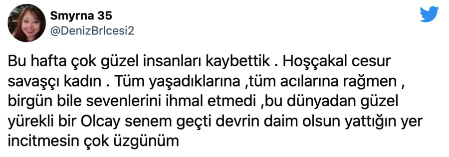 Tacize ve Kansere Karşı Mücadele Veriyordu: Olcay Senem Hayatını ...