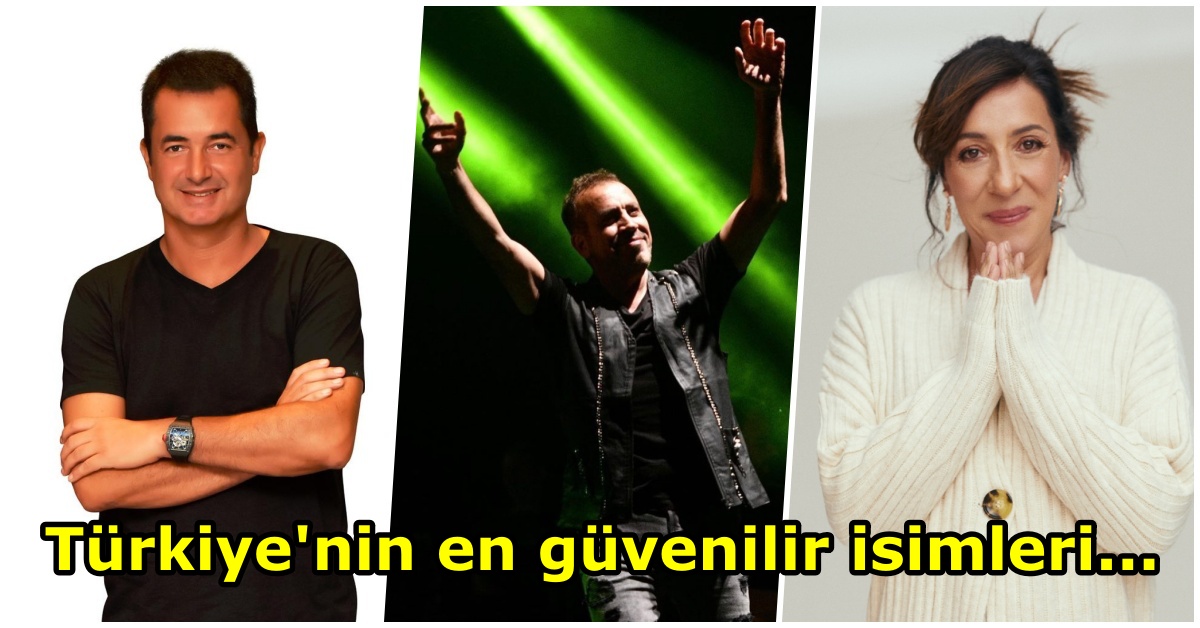 Türkiye'nin 'En Güvenilir Ünlüleri' Açıklandı - Onedio Türkiye'nin 'En Güvenilir Ünlüleri' Açıklandı - Onedio