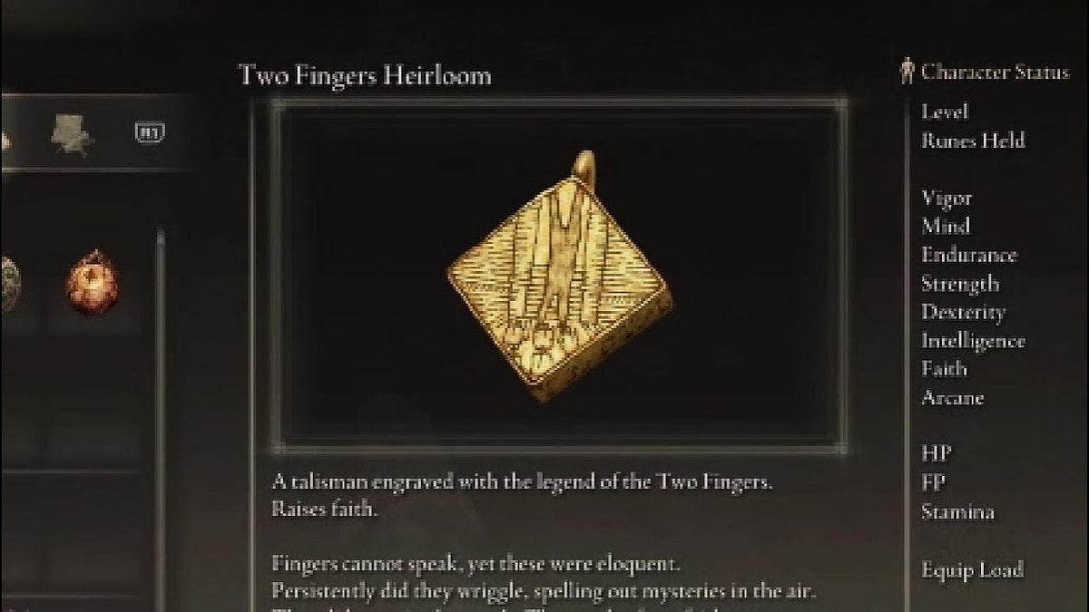 Elden Ring: How to Get The Two Fingers Heirloom Talisman - Onedio