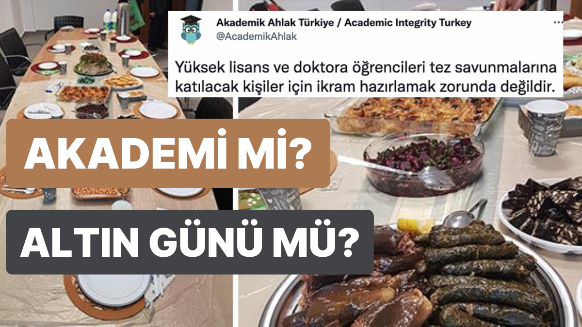 Rüşvet mi İkram mı? Akademik Tez Savunmalarında Hocalara İkramda Bulunma Geleneği Tartışmalara ...