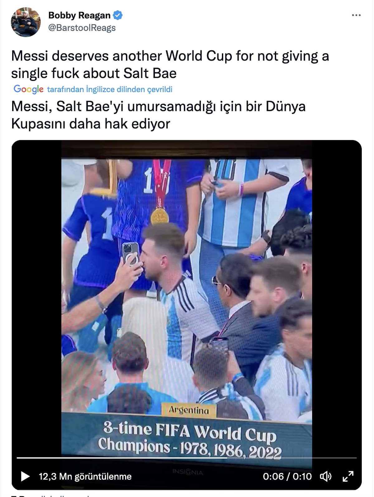 Nusret'in Lionel Messi ve Arjantinli Futbolcuları Darlamasına Dünyadan ...