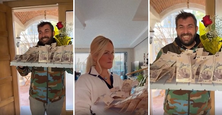 Meriç Keskin ve Kemal Varhan, Eşi Tarafından Dolarlı Çiçek Alan Dilan ...