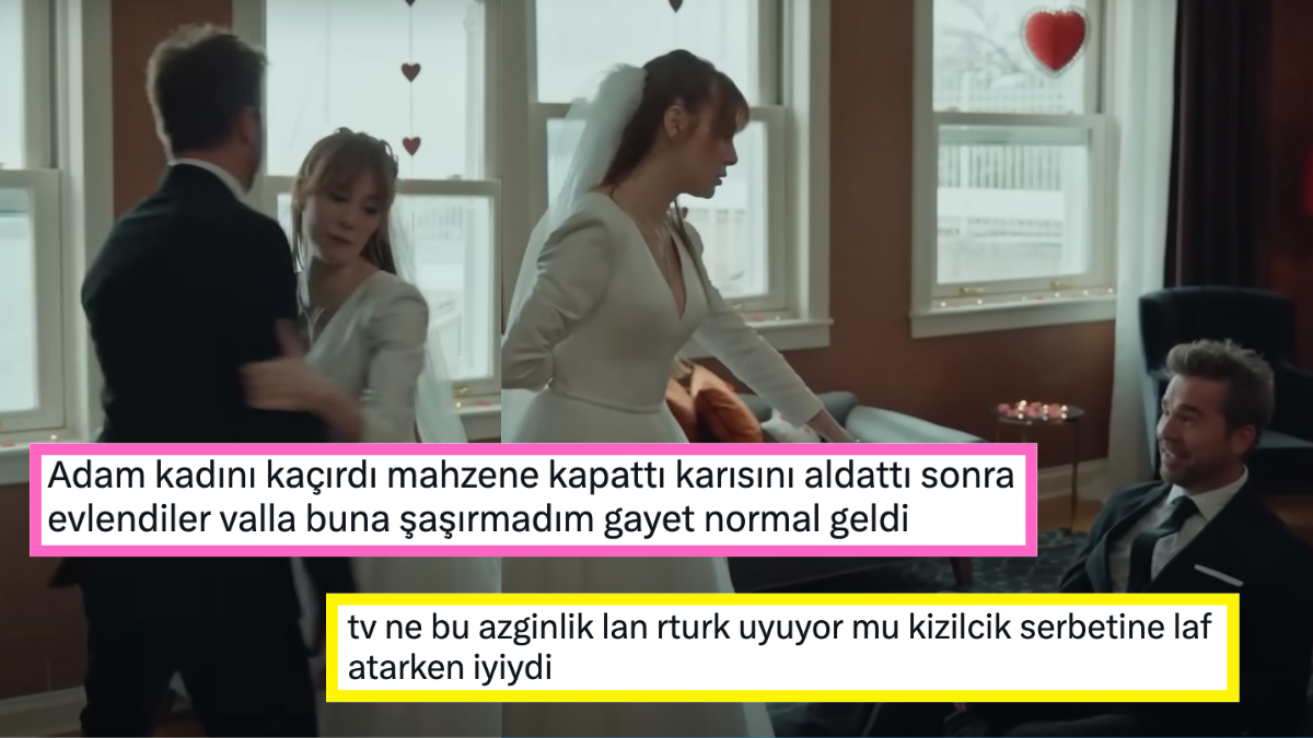 Çöp Adam'da Peri'nin Adeta Tamer'in Üstüne Atladığı Gerdek Sahnesi ...