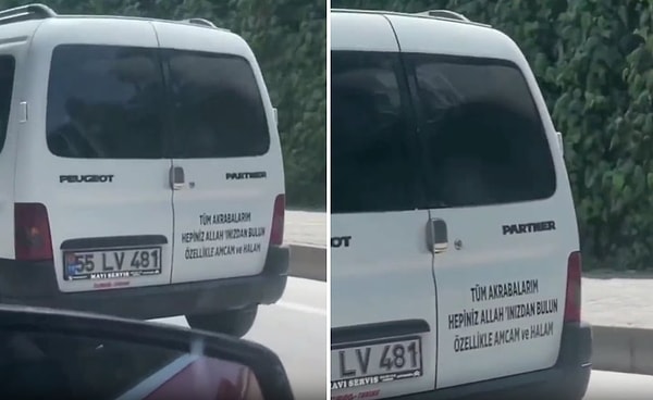 Arabasına 'Tüm Akrabalarım Hepiniz Allah'ınızdan Bulun Özellikle Amcam ...