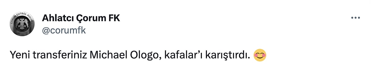 Yeni Transferlerini "Kafalar" ile Açıklayan Çorum FK'nın Paylaşımı ...