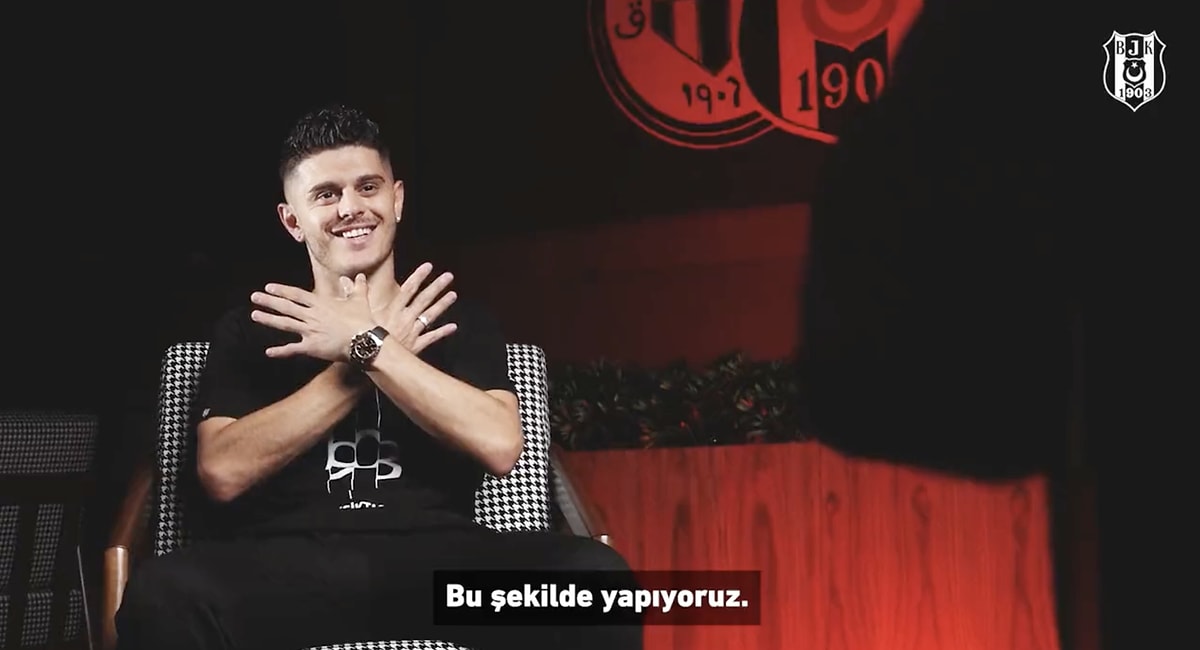 Beşiktaş'ın Rashica Videosunda "Türkçe Olimpiyatları" Görüntüsünün ...