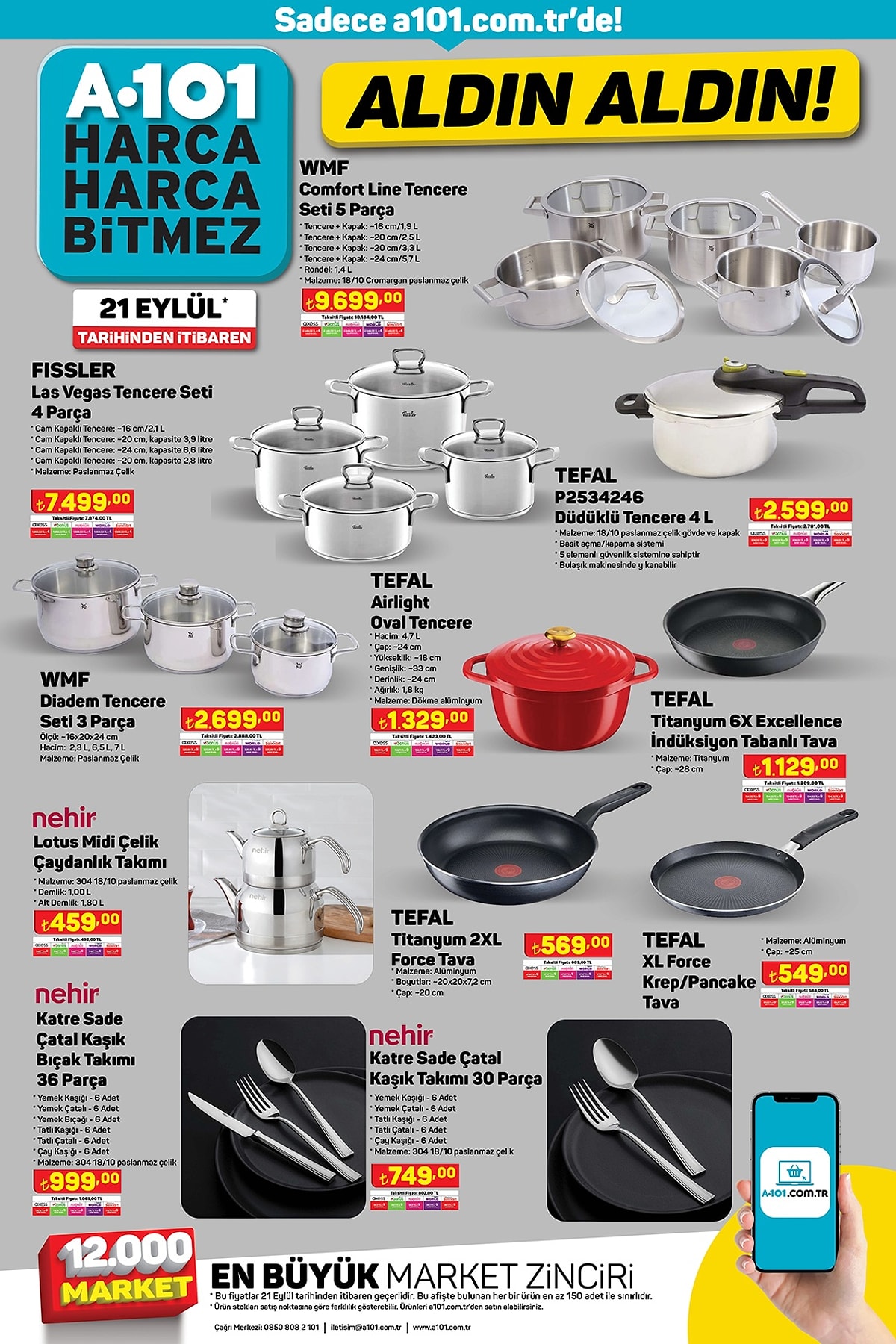 Aktüel:21 Eylül 2023 A101 İnternet Özel Kataloğu - Onedio