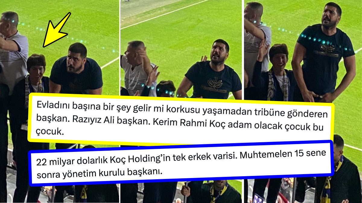 Ali Koç'un Oğlu Kerim Rahmi Koç Fenerbahçe Taraftar Grubu Okul Açık ile ...