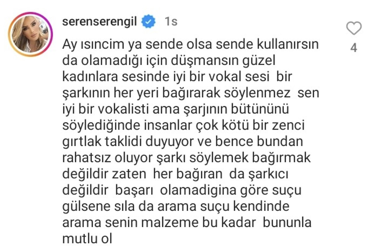 Seren Serengil, Gülşen’e Taş Atan Işın Karaca ile İlgili Tartışma Yaratacak Sözler Söyledi! - Onedio