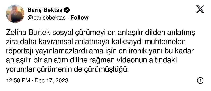 Sokak Röportajında Türkiye'de 'Sosyal Çürüme' Olduğunu Söyleyen Kişinin ...