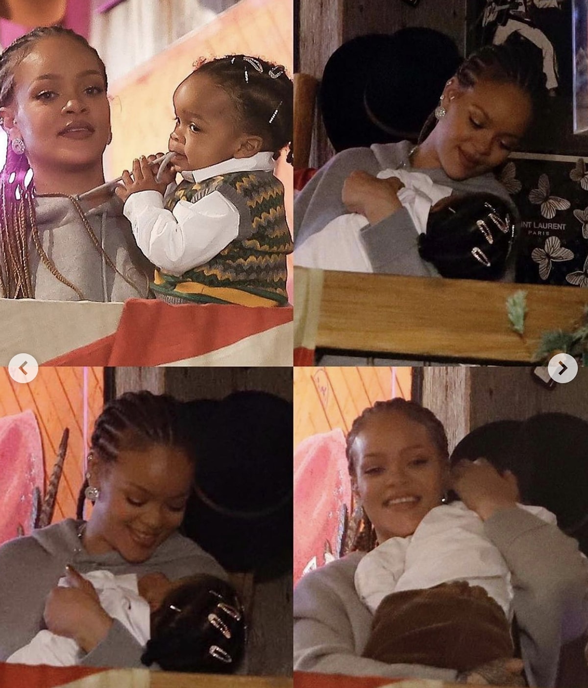 Rihanna ve Asap Rocky Çifti Çocukları ile Objektiflere Yakalandı, Riot ...