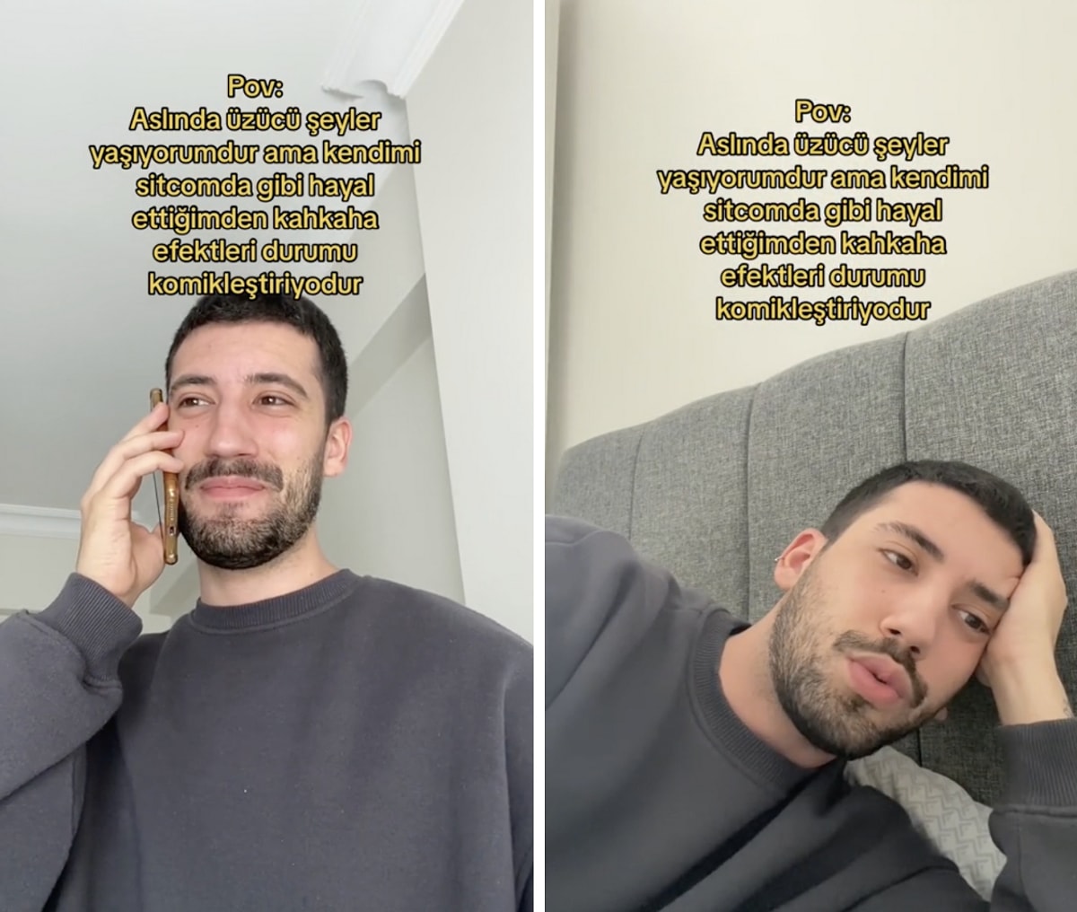 Hayatındaki Üzücü Anların Üzerine Kahkaha Efekti Ekleyerek Kendince ...