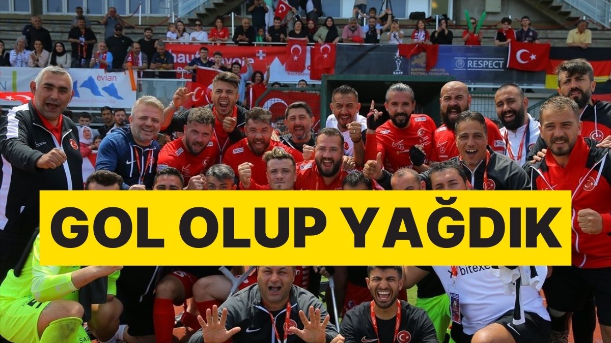 Almanya'yı 11-0 Yendik: Ampute Milli Futbol Takımımız Avrupa ...
