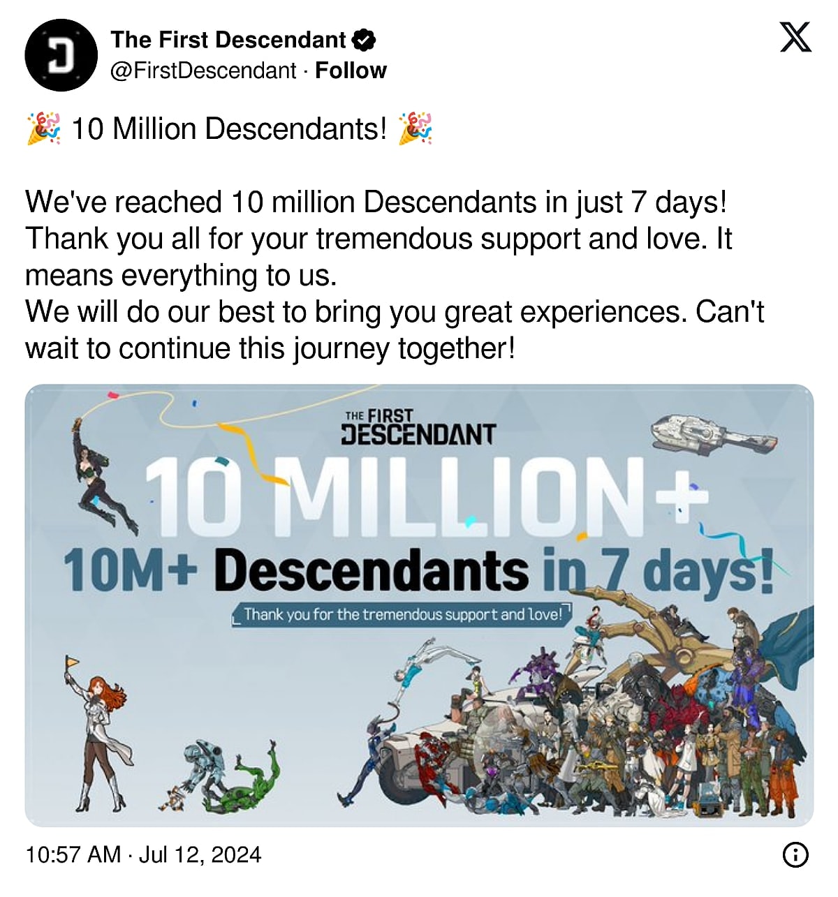 The First Descendant Hits 10 Million Players Just Days After Launch ...