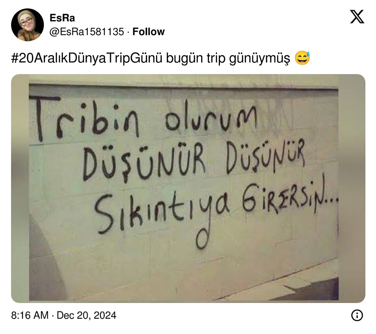 Sosyal Medya Tribe Boğuldu! 20 Aralık Dünya Trip Atma Günü Mizahı Yine ...