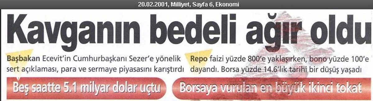 2001 Ekonomik Krizinde Ne Oldu? - Onedio