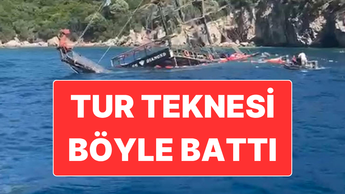 Marmaris’te 110 Yolcu Taşıyan Tur Teknesi Battı - Onedio